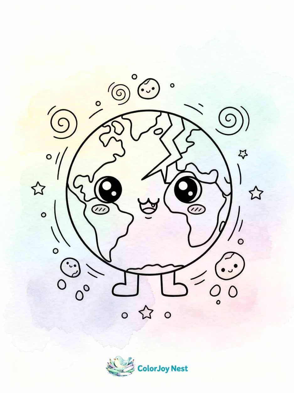 Earthquake Coloring Pages - Colorjoy Nest