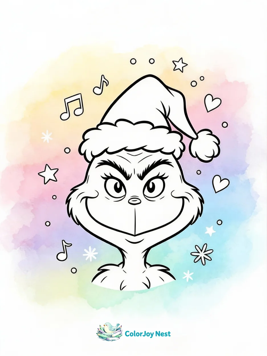Grinch Coloring Pages - Colorjoy Nest